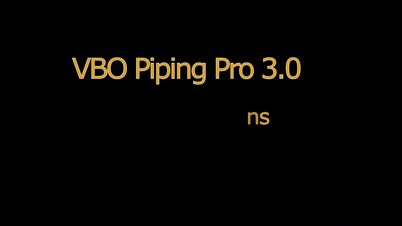 VBO PIPING PRO 3.0 - Load Collections - YouTube