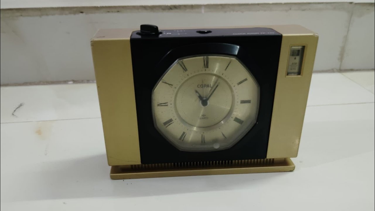 Copal Watch Clock Radio FP-440 Showa Retro Original - YouTube