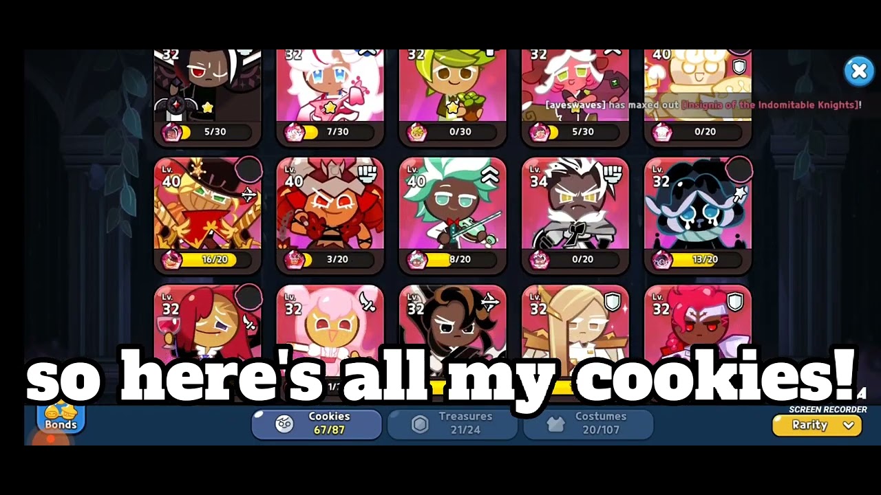 my first Cookie run Kingdom gameplay video! |all my cookies| - YouTube
