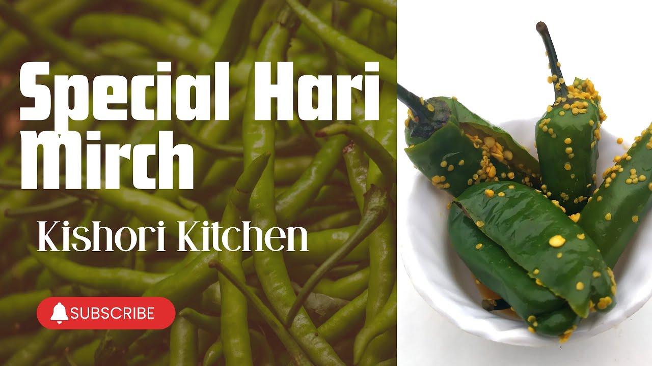 Special Hari Mirch Recipe | Spicy Side Dish for Travel & Daily Meals ...