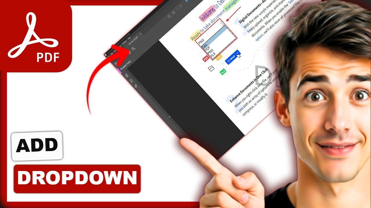How to add a drop-down menu field to PDFs in Adobe Acrobat (Easiest Way ...