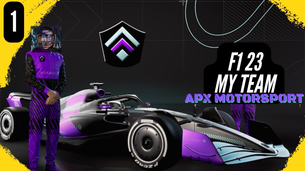 F1 23 My Team Season 1 RD.1 The Start of APX MOTORSPORT - YouTube