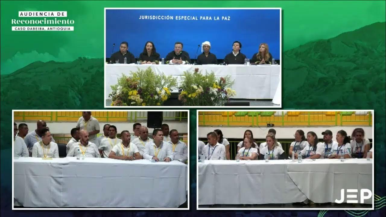EN VIVO desde la JEP: Audiencia de Reconocimiento de Verdad en el caso Dabeiba, Antioquia - YouTube