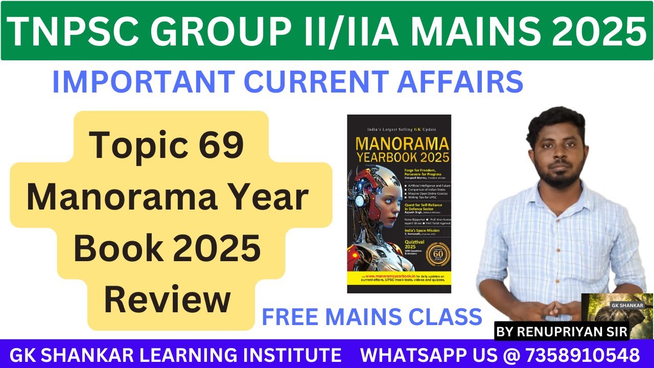 Topic 69 Manorama Year Book 2025 Review | Group II/IIA Mains ...