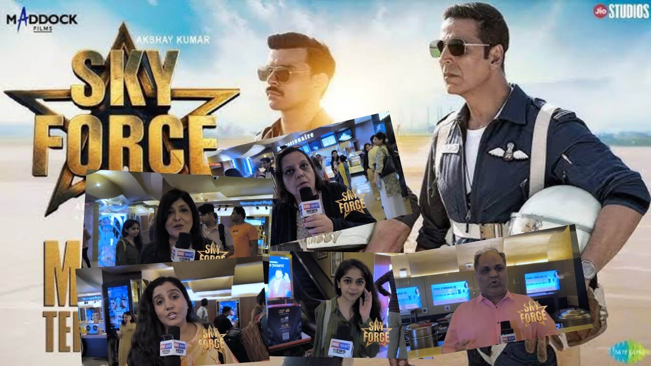 Sky Force Movie Public Review./| Akshay Kumar | Veer P| Sara | Dinesh ...