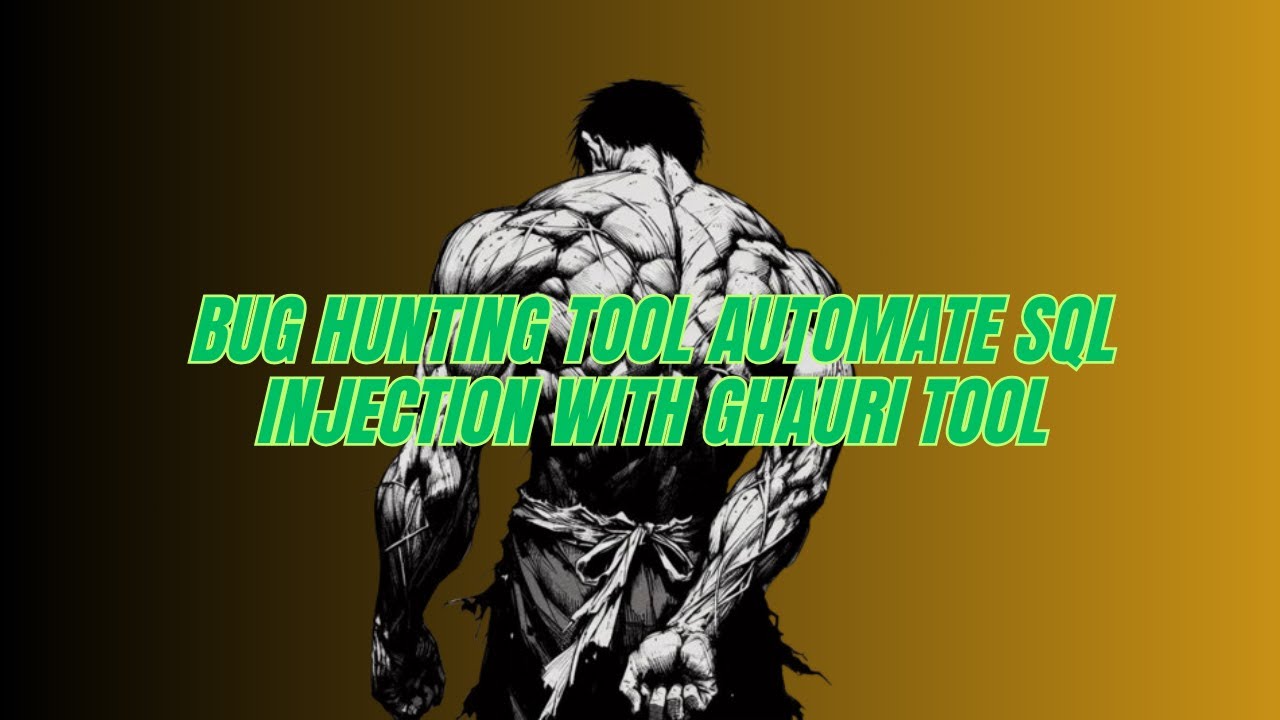 Bug Hunting Tool Automate Sql Injection With Ghauri Tool Youtube 7167