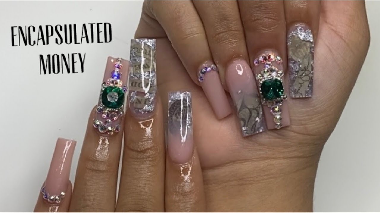 ENCAPSULATED MONEY NAILS💚 - YouTube