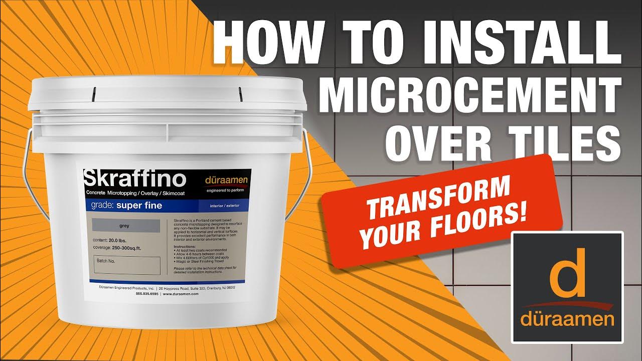 How to Install Microcement Over Tiles | Step-by-Step with Bob Harris - YouTube