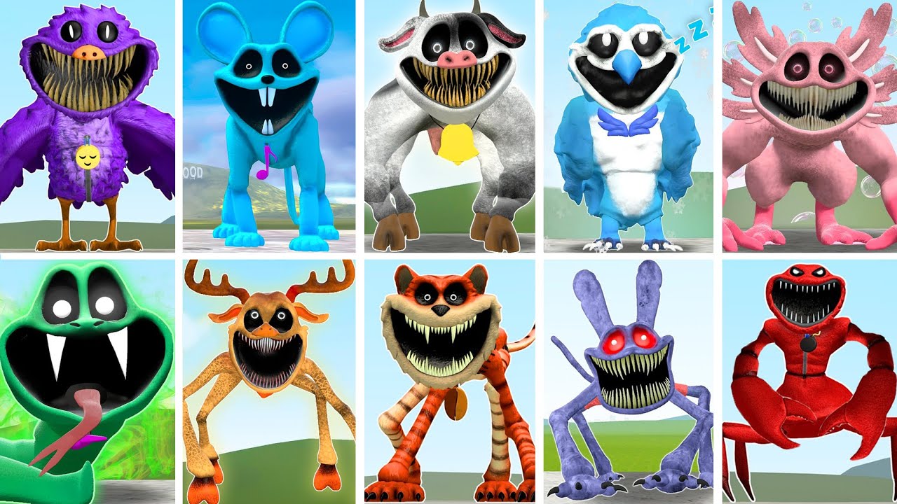 EVOLUTION OF ALL CURSED SMILING CRITTERS VS ALL POPPY PLAYTIME CHAPTER ...