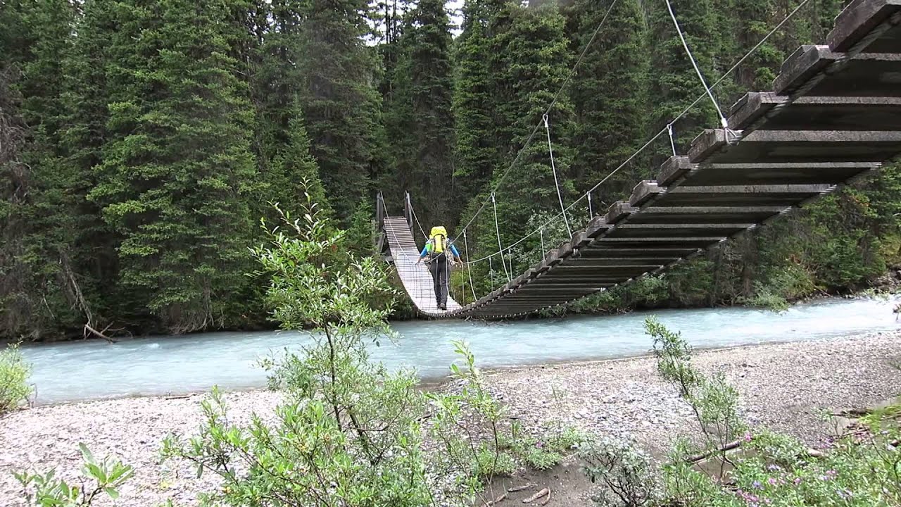 Helmet Creek Suspension Bridge - YouTube