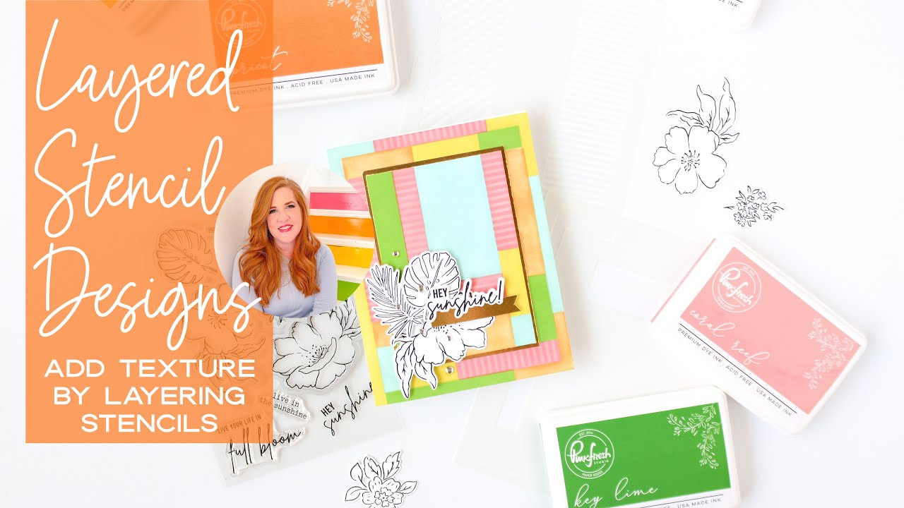 Layered Stencil Designs - YouTube