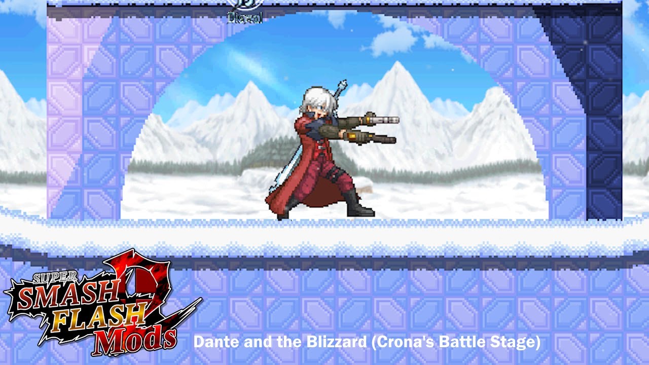 SSF2 Mods Showcase: Dante and the Blizzard (Crona's Battle Stage) - YouTube