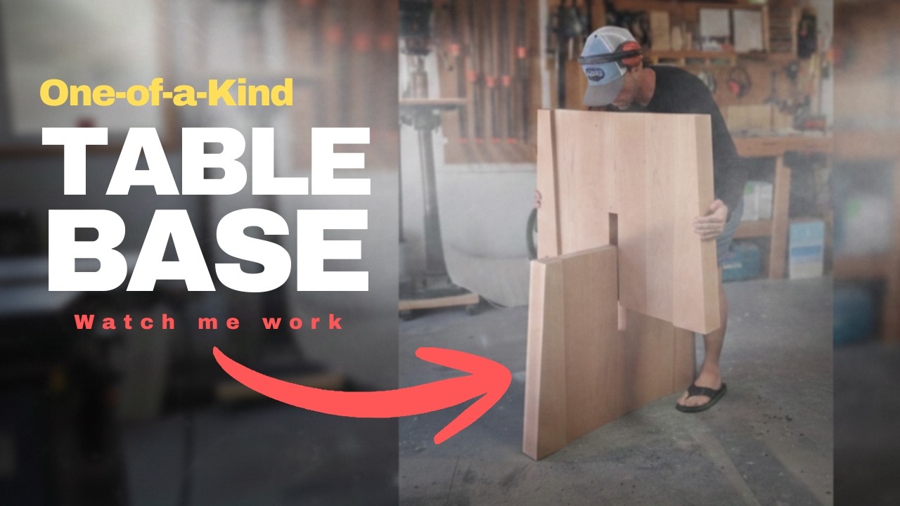 I Make a One-of-a-Kind Table Base - YouTube