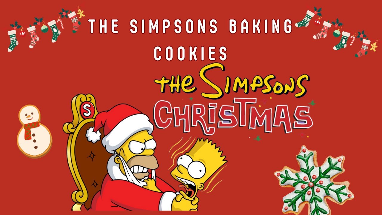 Simpsons Get FESTIVE Baking Christmas Cookies While Learning English ...