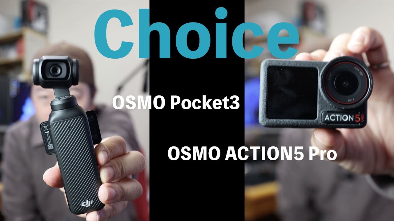 【カメラ】DJI OSMO Pocket3とACTION5 Proの選び方！ - YouTube
