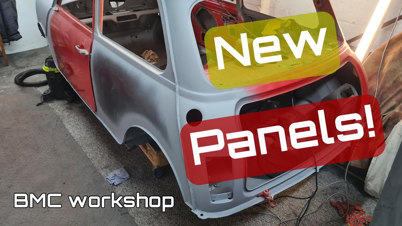 Austin mini wheel tub and quarter panel fitting *panel work almost ...