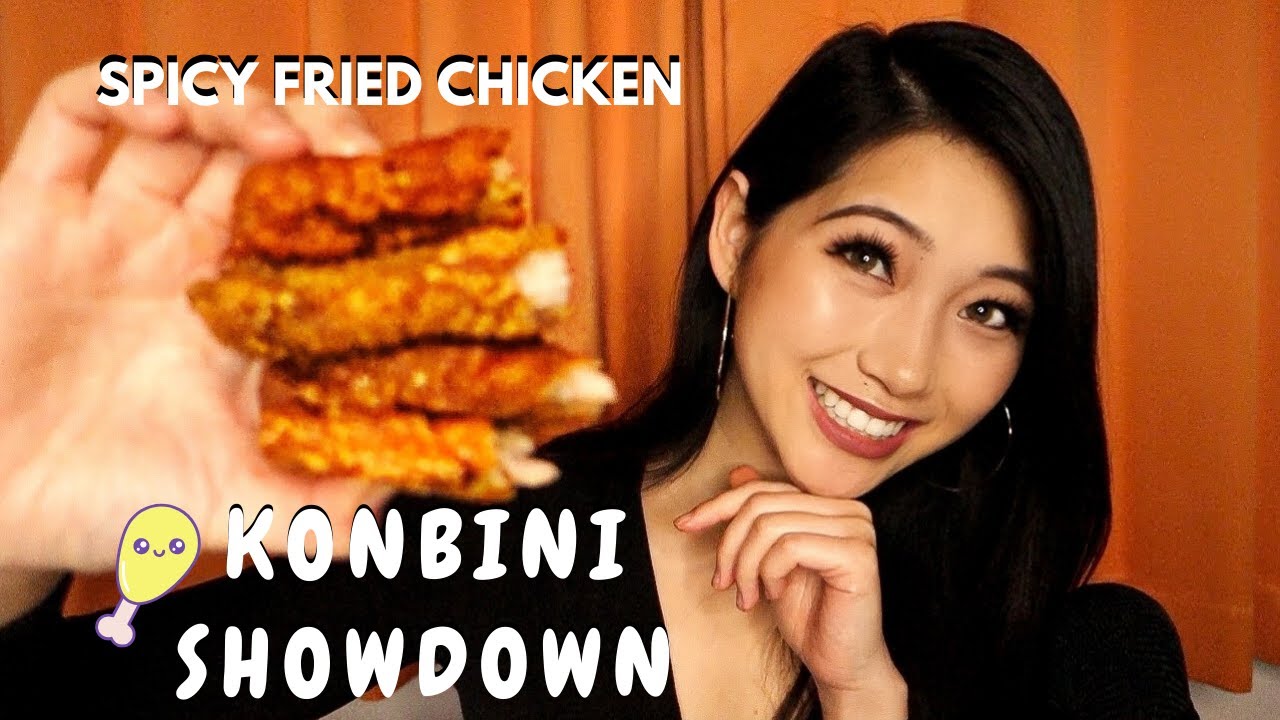 Japanese Spicy Fried Chicken Taste Test : Konbini Showdown - YouTube