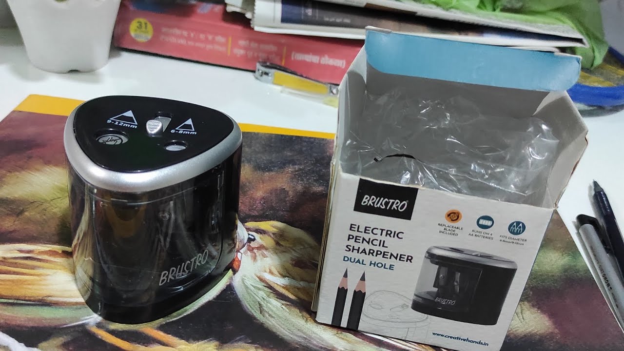 Unboxing New Brustro Electric sharpener.👌 ️#art #artist #brustro # ...