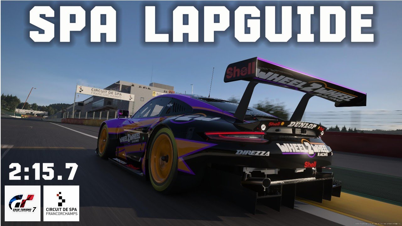 GT7 - Spa Lap guide - Porsche Gr3 - YouTube
