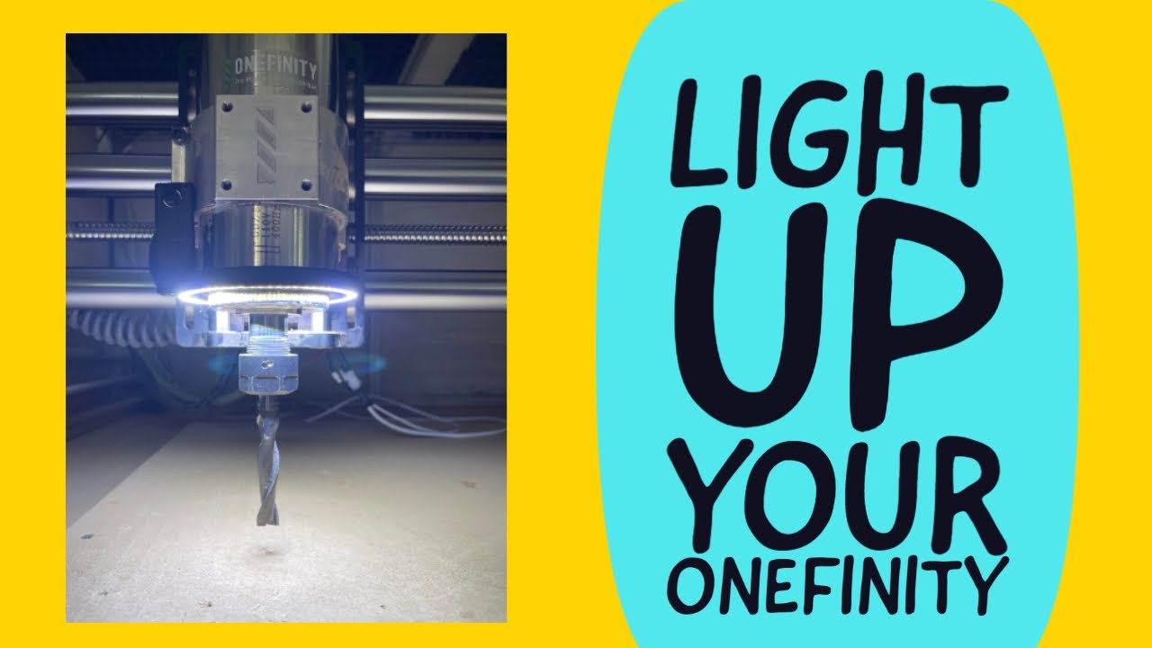 Onefinity Halo Router and Spindle Light Setup Review - YouTube