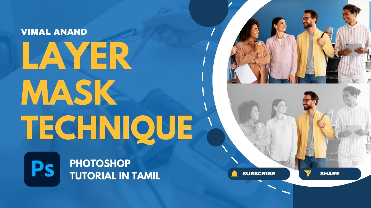 Layer Mask Technique | Photoshop Beginner Tutorial | Tamil - YouTube