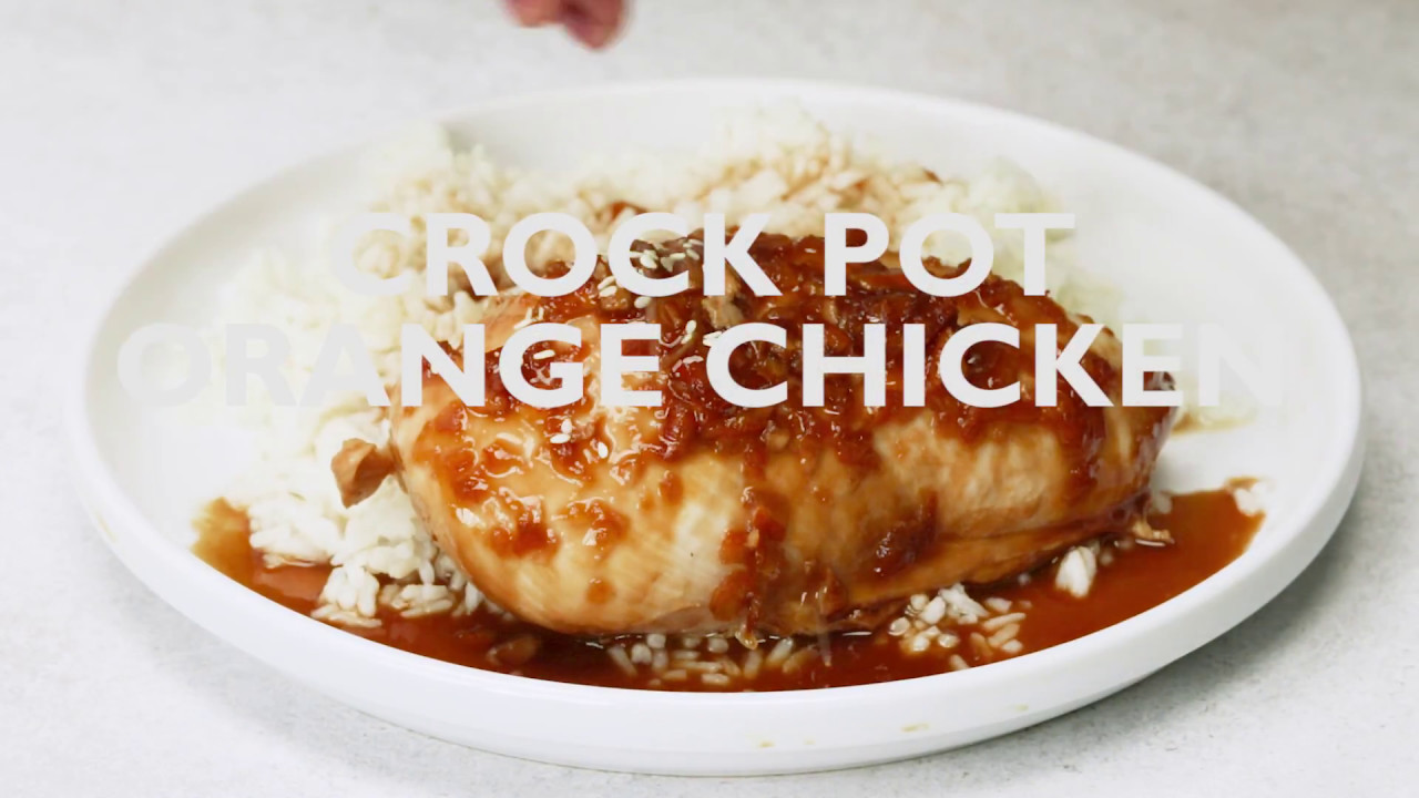 CROCK POT ORANGE CHICKEN - YouTube