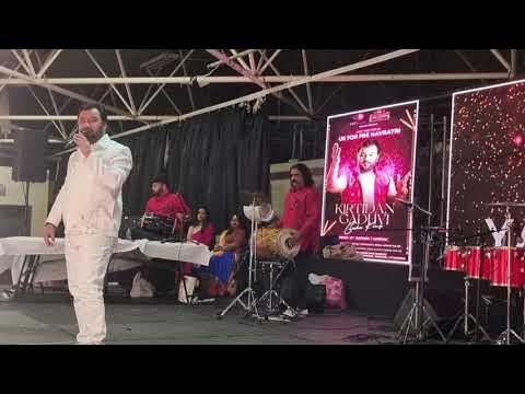 Kirtidan Gadhvi - Nisha Barot || Live In Harrow London Uk dandiya Rass Garba New 2023 Navratri ...