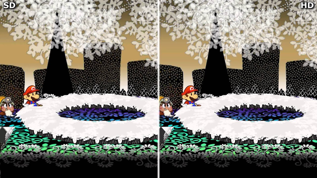 Paper Mario TTYD HD Texture Pack Side-by-Side Comparison - YouTube