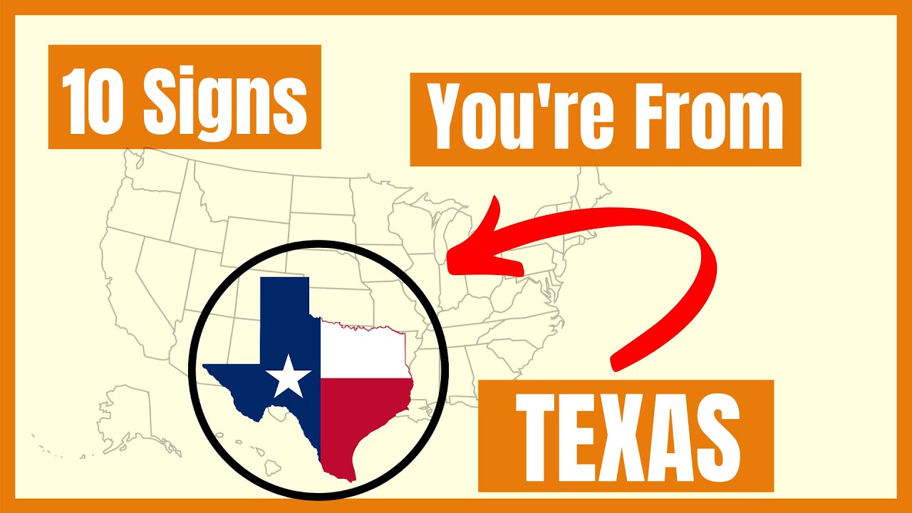 10 SIGNS You're From TEXAS *(HILARIOUS)* - YouTube