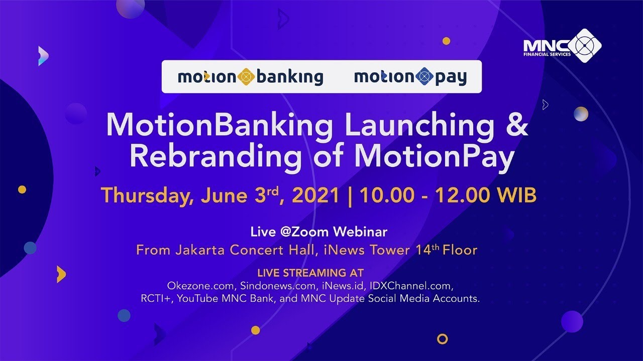 LIVE : MotionBanking Launching & Rebranding of MotionPay - YouTube