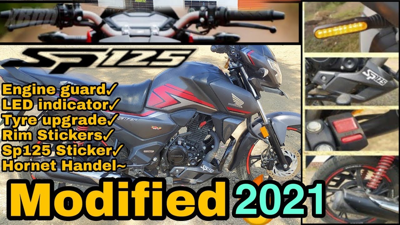 Honda Sp 125 Bs6 Modified | Sp125 bs6 modifie sticker, Tyre, handel ...