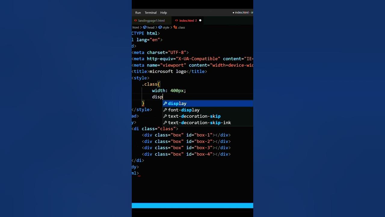 Create Microsoft Logo Using Html And Css Youtube