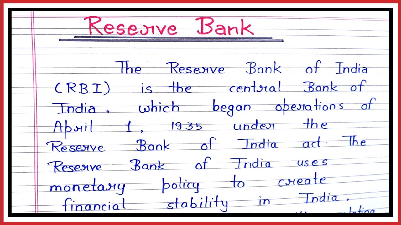 Reserve bank/Reserve bank of india/What is RBI || - YouTube