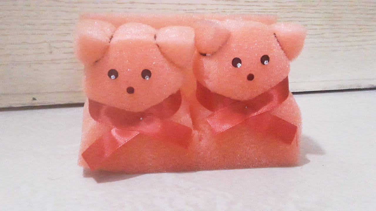 Sponge Toy/ Graft work for kids/ Home made toy - YouTube