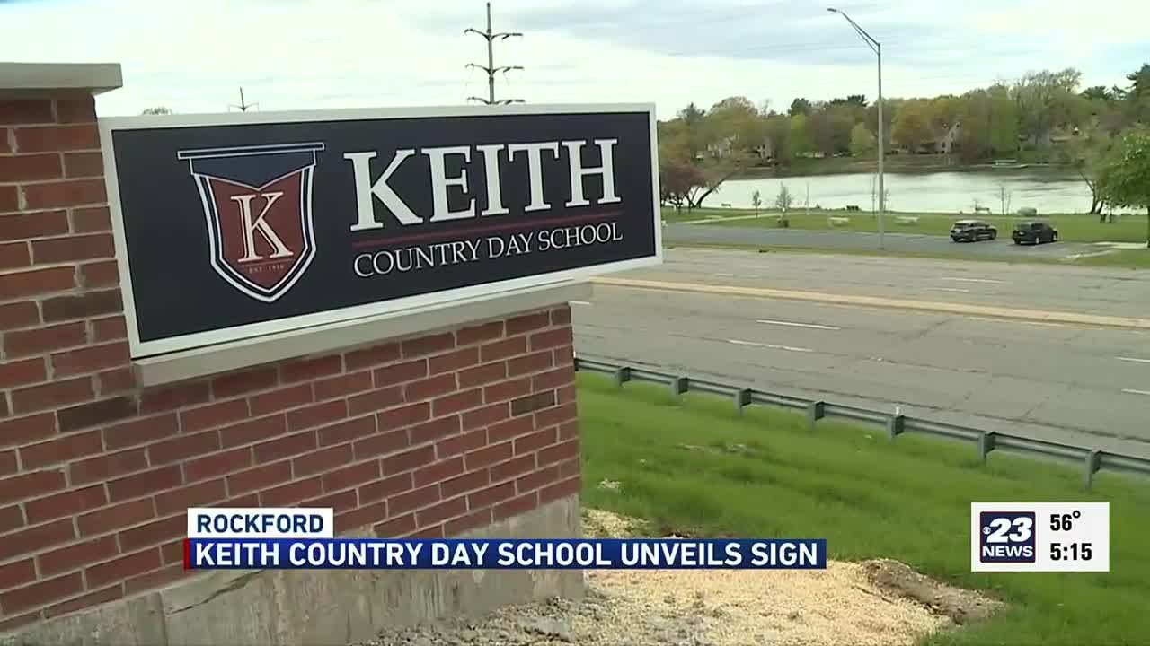 Keith Country Day School unveils newly donated sign - YouTube