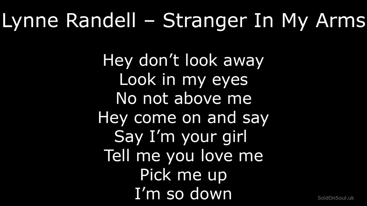 Northern Soul - Lynne Randell – Stranger In My Arms - With Lyrics - YouTube