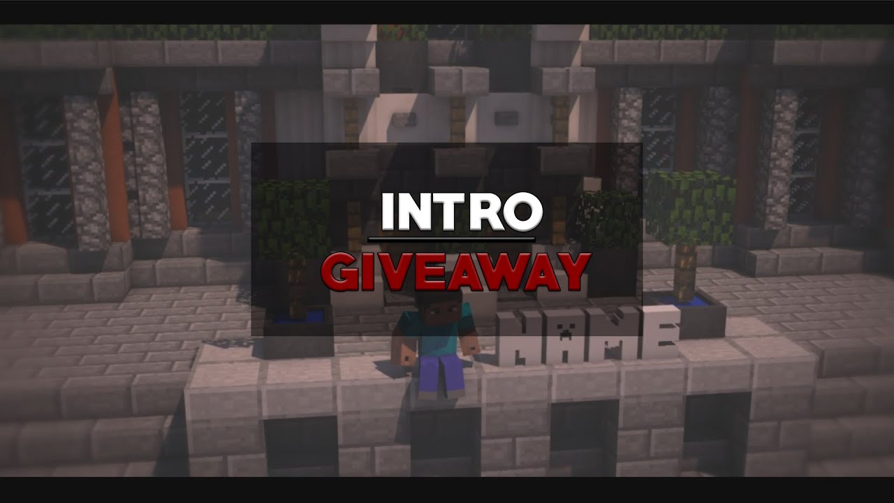 FREE 3D MINECRAFT INTRO TEMPLATE GIVEAWAY #07 [Read desc.] - YouTube