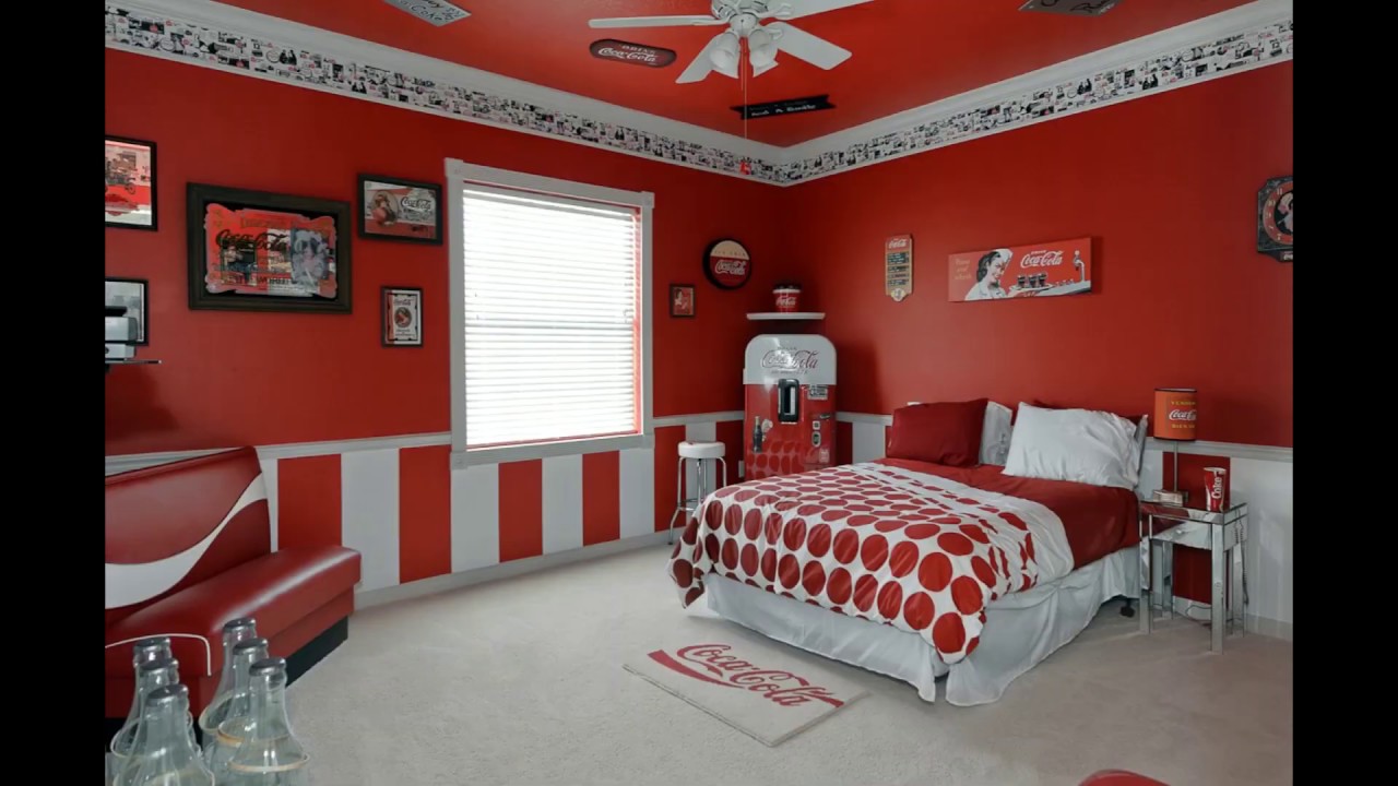 The Coca-Cola Bedroom at Sweet Escape House - YouTube