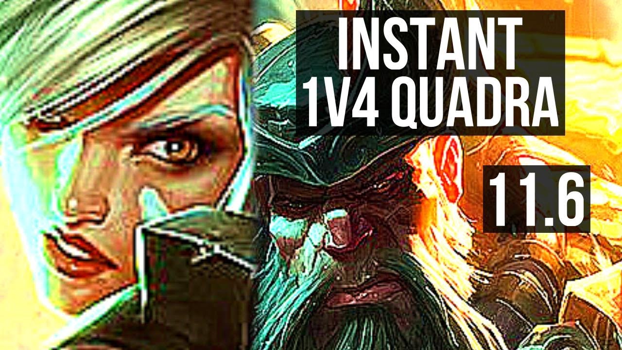 Riven Vs Gangplank Top Instant 1v4 Quadra 14 1 1 7 Solo Kills