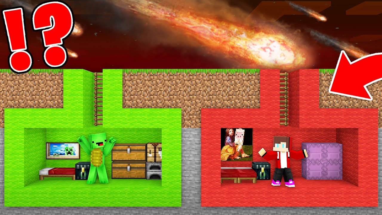 Maizen's BUNKER vs Mikey's BUNKER Survival Battle in Minecraft! - Parody Story(JJ TV) - YouTube