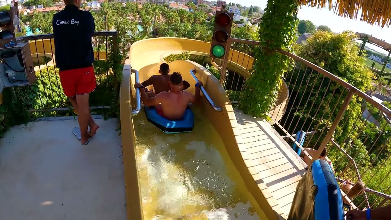 Toboganes, Caribe Bay Waterpark 2022, Aqualandia Jesolo, Italy - YouTube