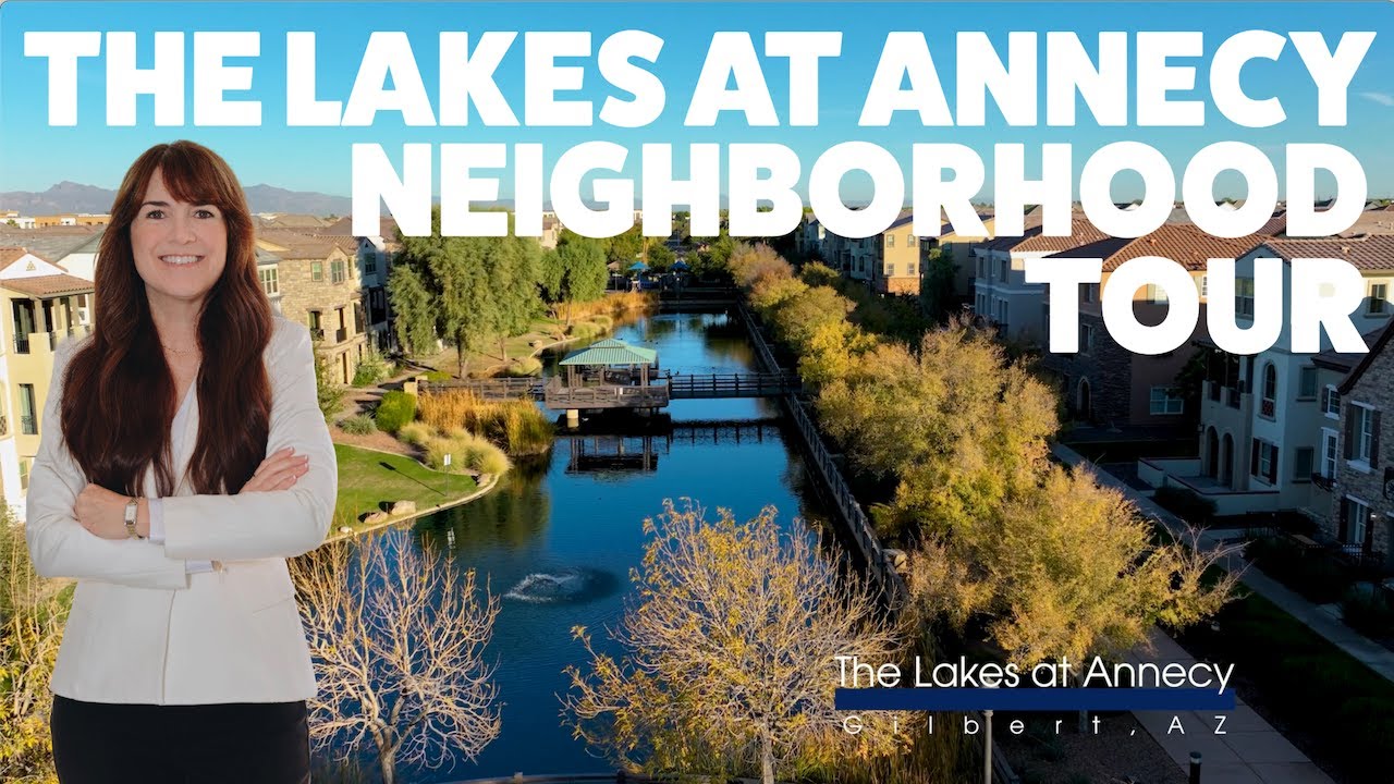 The Lakes at Annecy Neighborhood Tour in Gilbert AZ! - YouTube