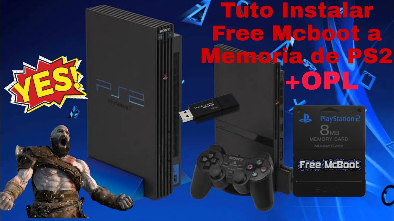 Instalar Free MCboot+OPL a Memoria de PS2 - YouTube
