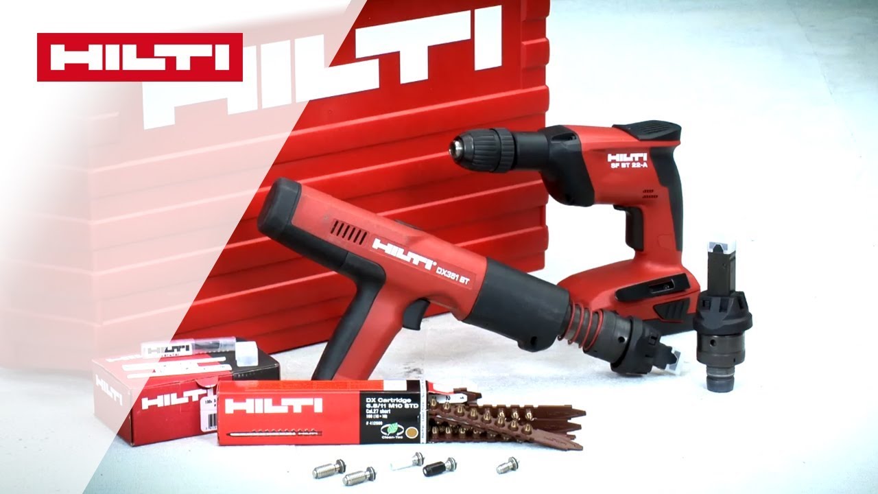 ANLEITUNG zur Montage mit dem Hilti X-BT Gewindebolzen - YouTube