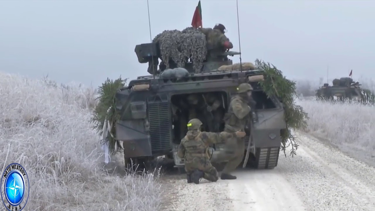 German Troops Entering Lithuania For NATO Mission - YouTube