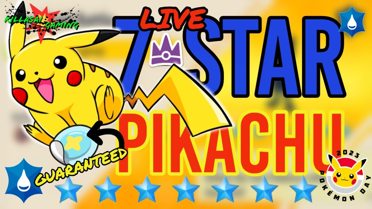 ⚡️💧🐭HOSTING 7 STAR PIKACHU with ABILITY PATCH & POKEMON DAY PRESENTS ...