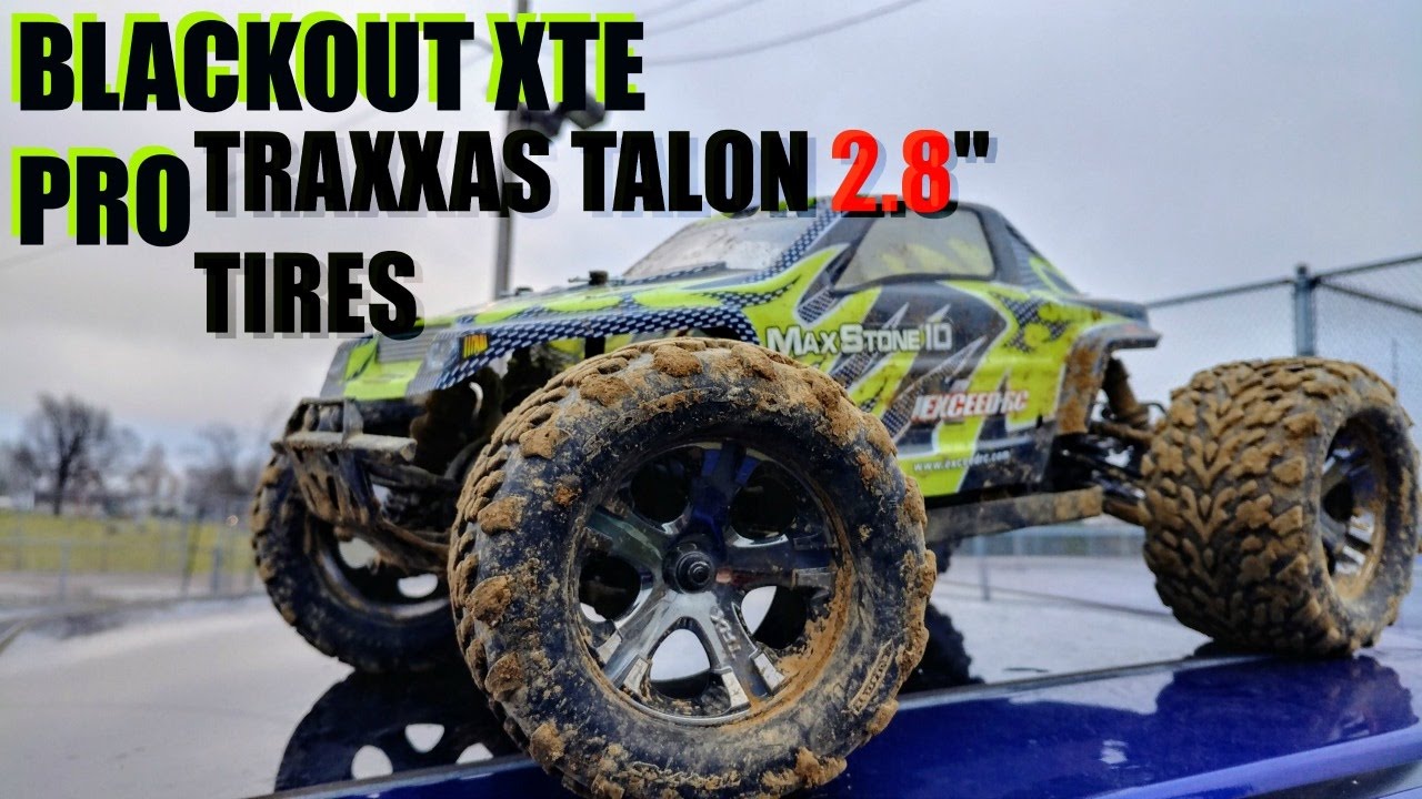 Redcat Blackout XTE Pro w/ Traxxas Talon 2.8 tires - first run ...