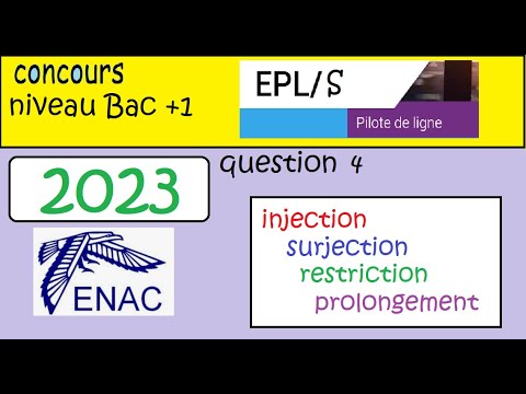 Concours EPL/S école élève pilote de ligne - sujet corrigé maths 2023 ...