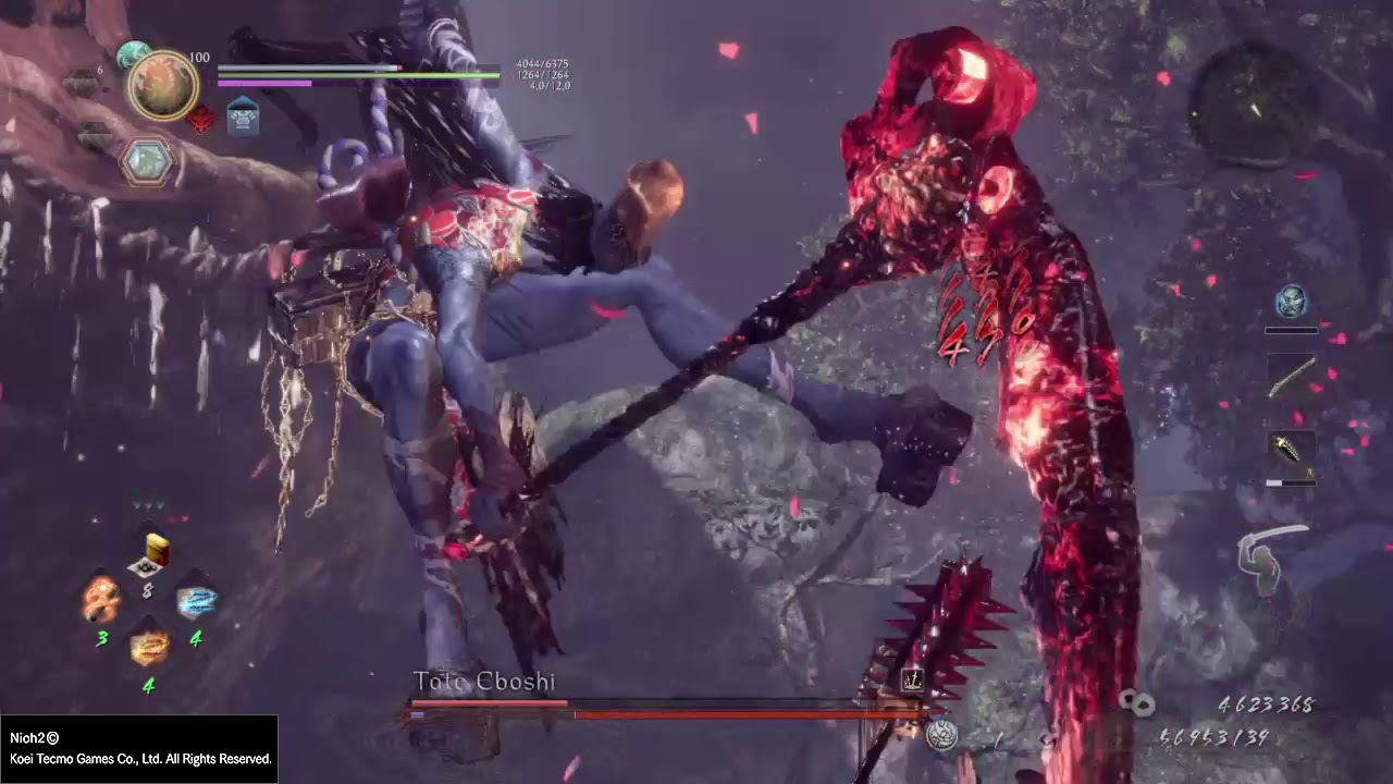 Nioh 2 | DLC3 Boss 1 Tate Eboshi (rêve du démon) - YouTube