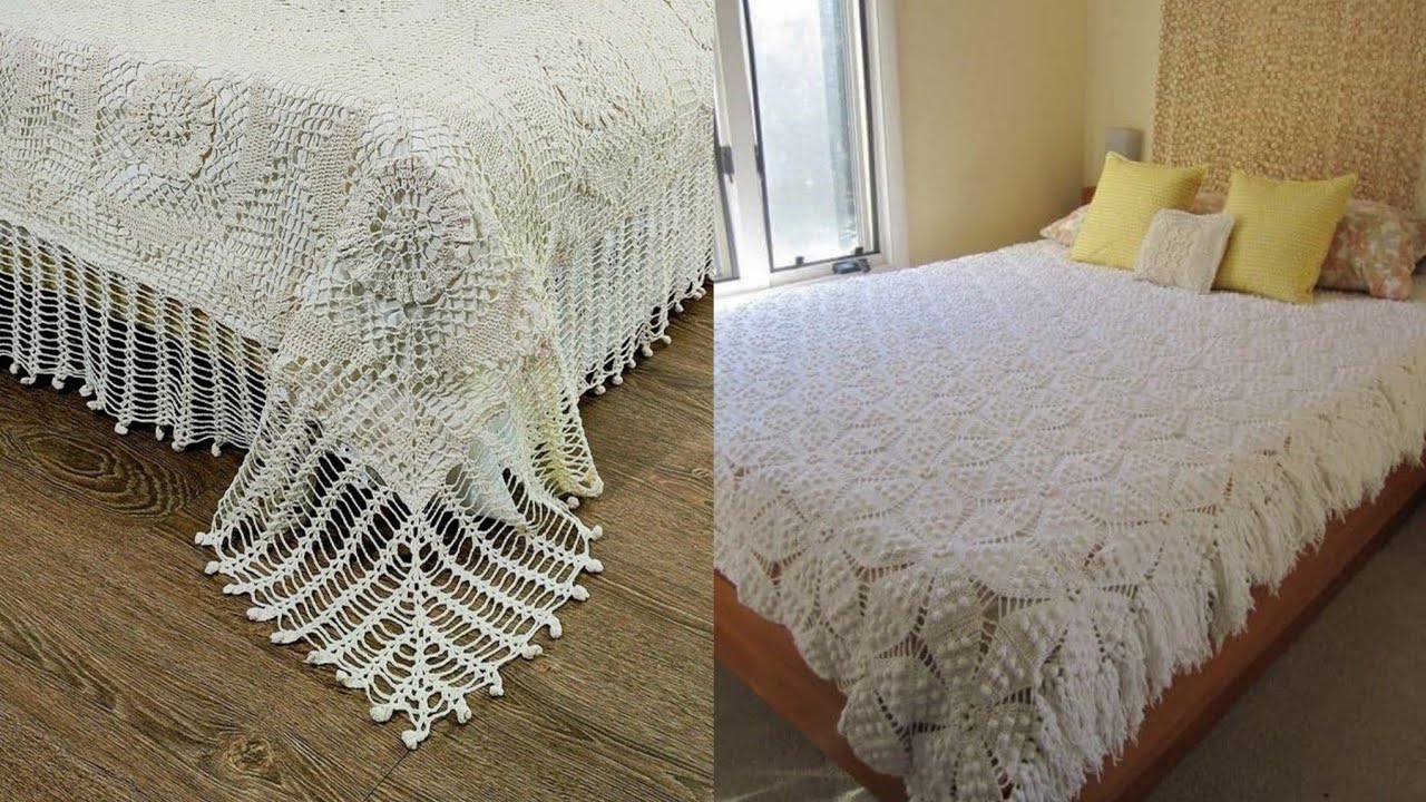 NEW AND TRENDY CROCHET BEDDING SET BED SHEETS IDEAS FREE PATTERN DIY ...